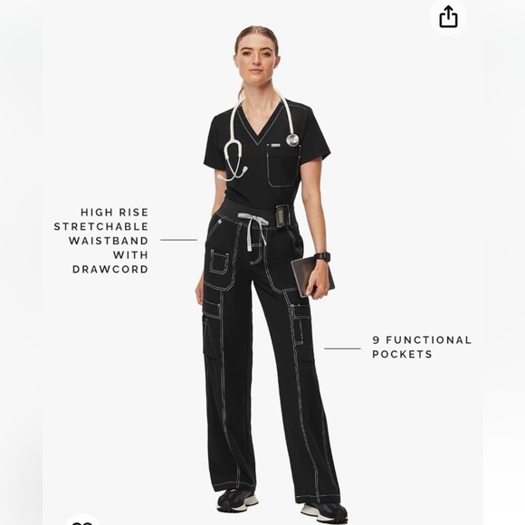 Figs | Pants & Jumpsuits | Figs Womens Yendi High Waisted Cargo Jogger ...